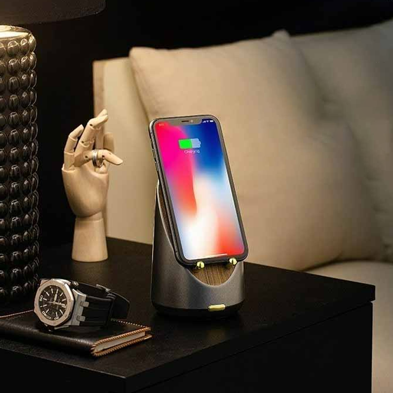 KAWOO Black Technology wireless charging induction speaker can play wi ...